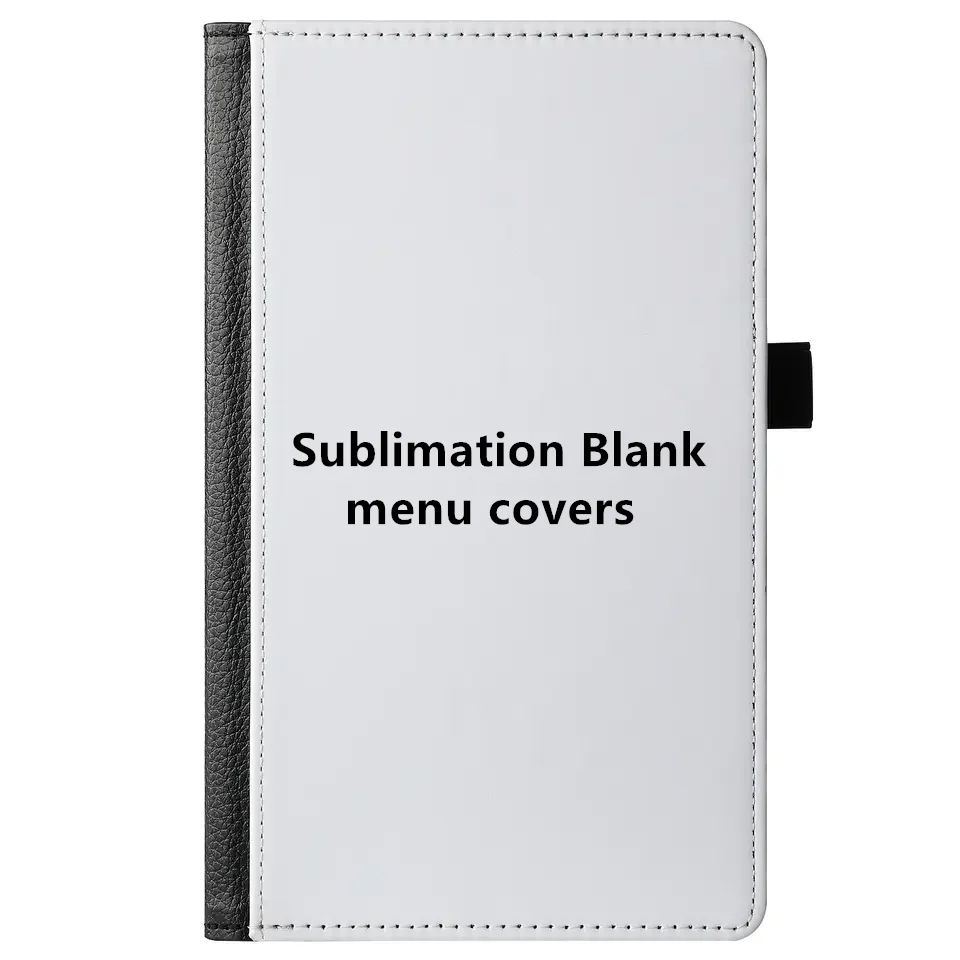 Sublimation Blank Pu Leather Hotel Menu Folders Food List Covers Server ...