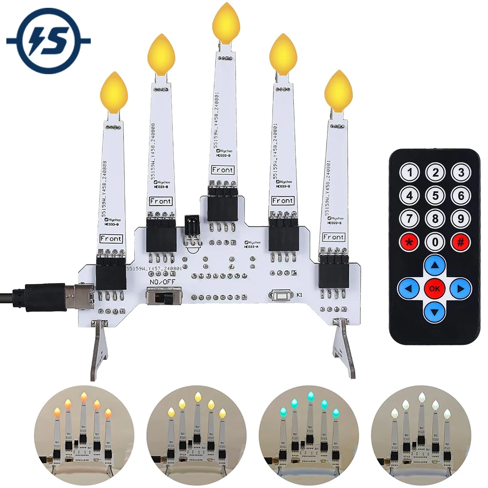 LED Candle Soldering Project Candle Light with Remote DIY Candelabra ...