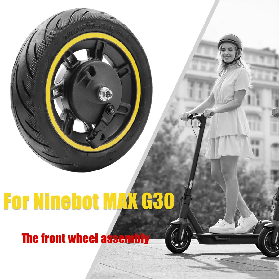 Front-Wheel-For-Ninebot-Max-G30-Kickscooter-10inch-Front-Wheel-Hub-with ...