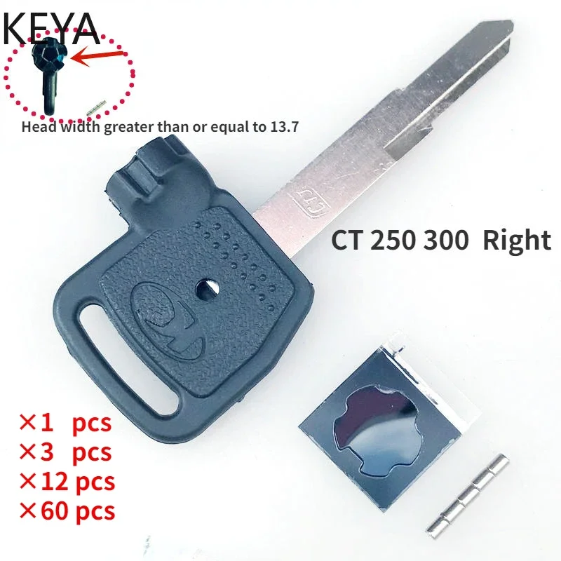 1-3-60P-Blank-Key-Motorcycle-Replace-Uncut-Keys-For-KYMCO-Scooter ...
