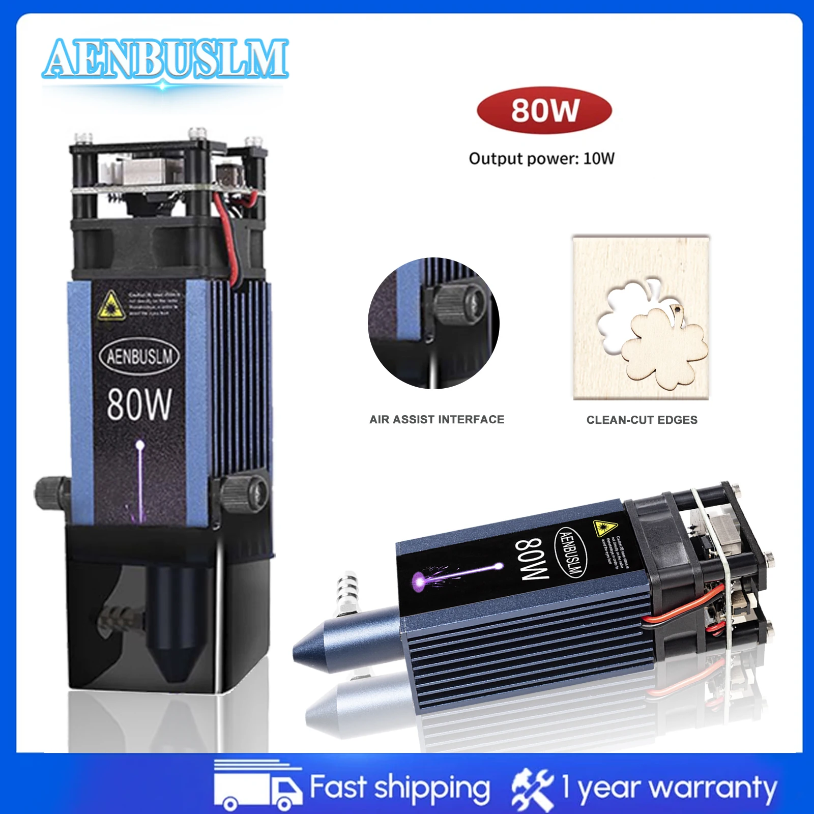 AENBUSLM-80W-Laser-Engraving-Head-Laser-Module-Fixed-Focal-Length-High ...