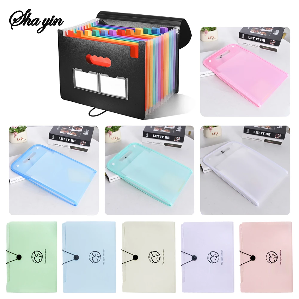 Handheld Organ Bag Folder A4 Large Capacity Student Exam Paper Storage ...