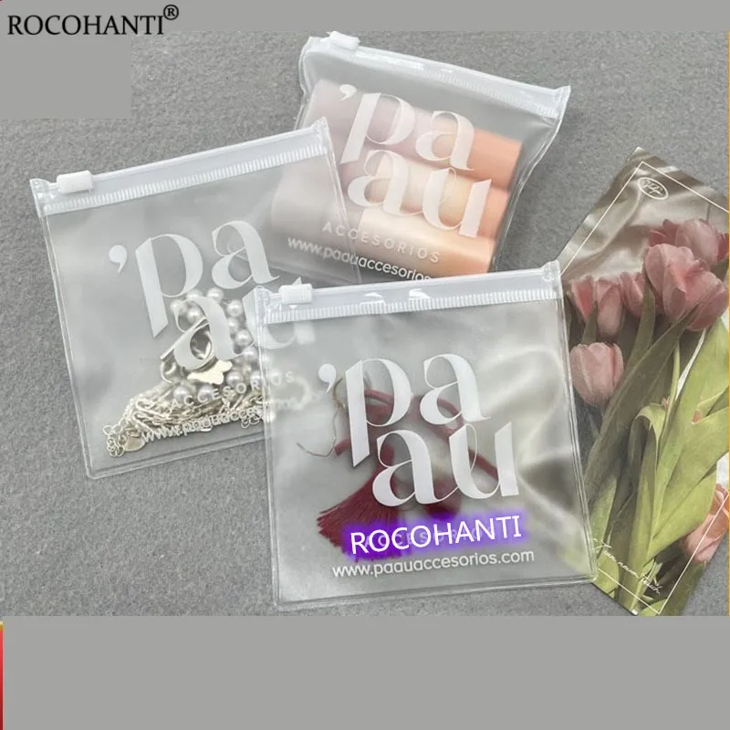 100x-Custom-LOGO-Printed-Plastic-EVA-Small-Transparent-Zip-lock-Jewelry ...