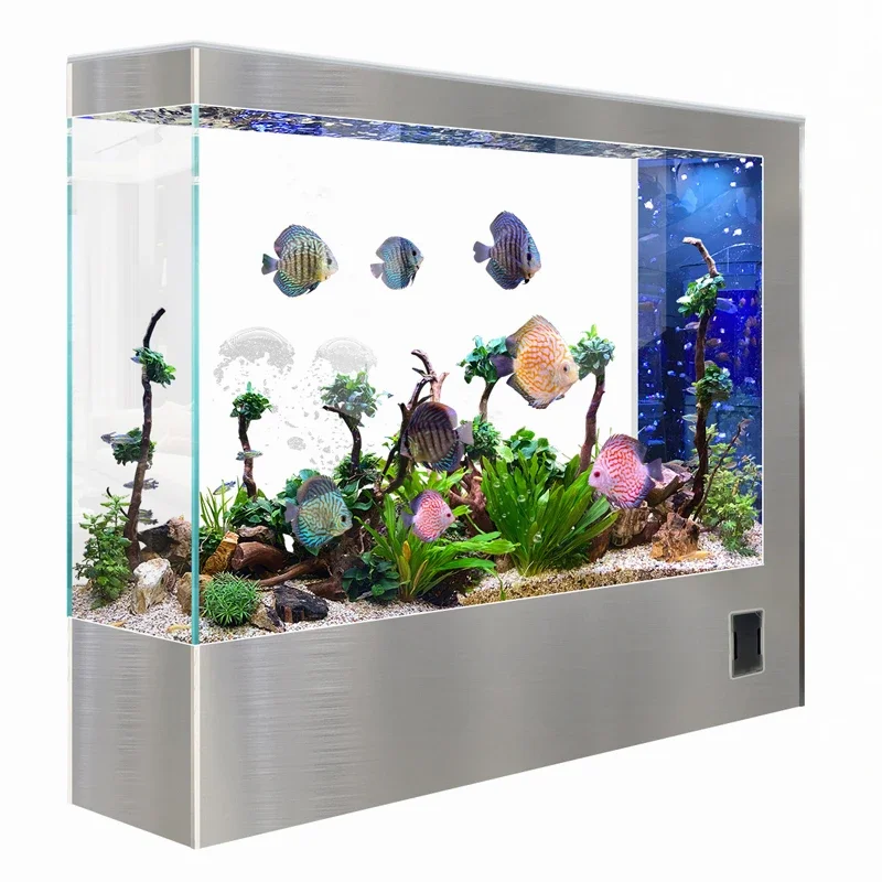 Fish-Tank-Living-Room-Super-White-Glass-Medium-and-Large-Ecological ...