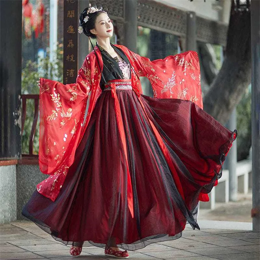 Traje-chino-antiguo-Hanfu-Original-ropa-de-mujer-trajes-de-baile-Hanfu ...