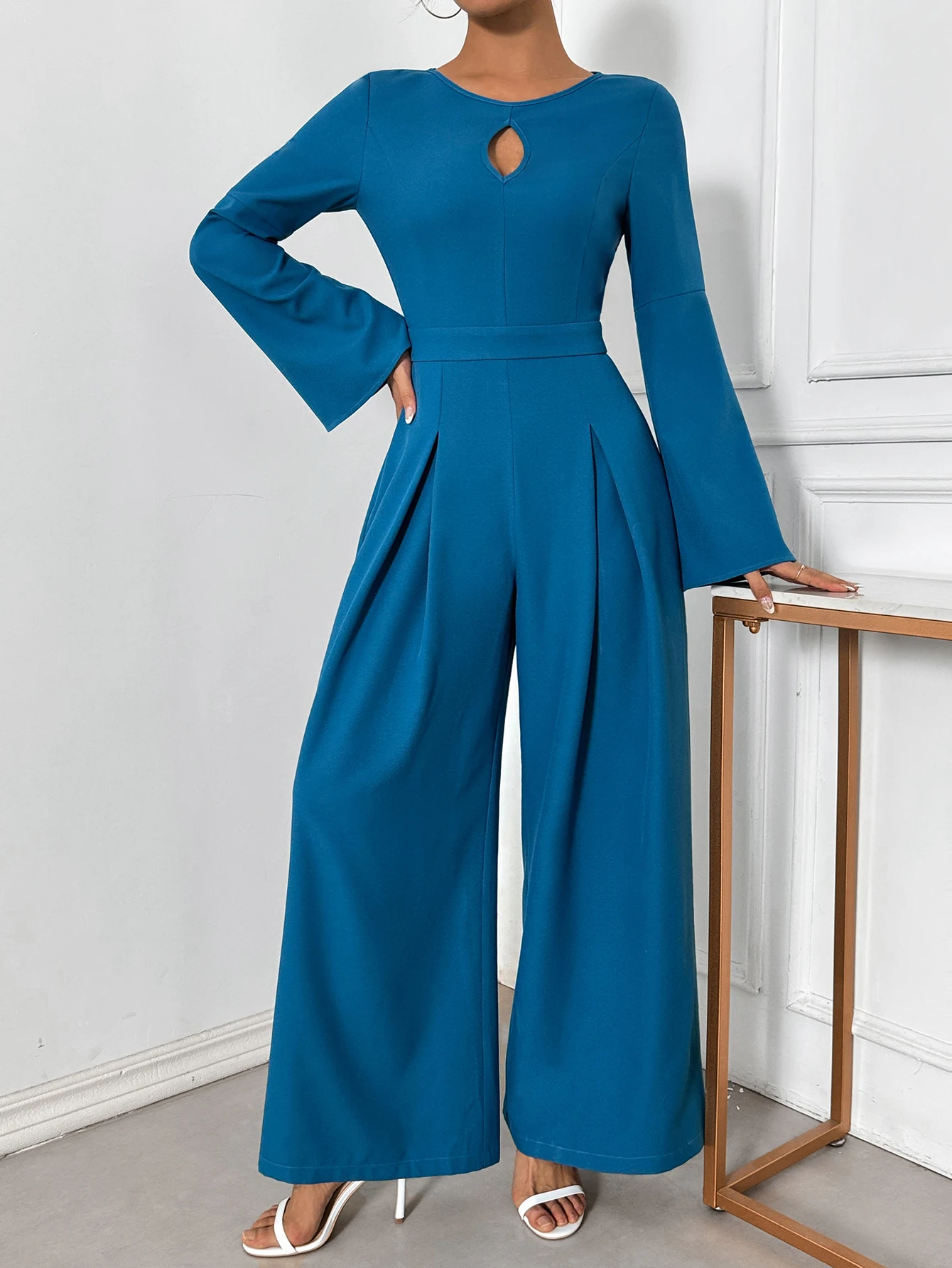 Monos-largos-elegantes-para-mujer-monos-sueltos-pantalones-de-pierna ...