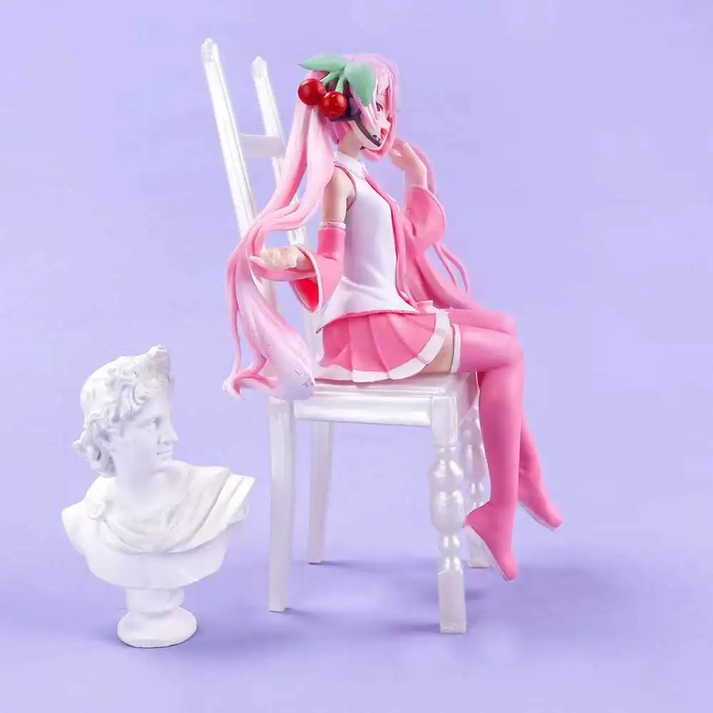 Miku Hatsune Pvc Figure Doll | Hatsune Miku Sitting Figure | Hatsune ...