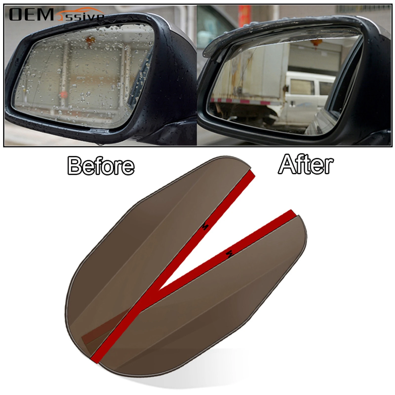 Car-Rearview-Mirror-Rain-Eyebrow-Guard-Snow-Sun-Shade-Waterproof-Anti ...