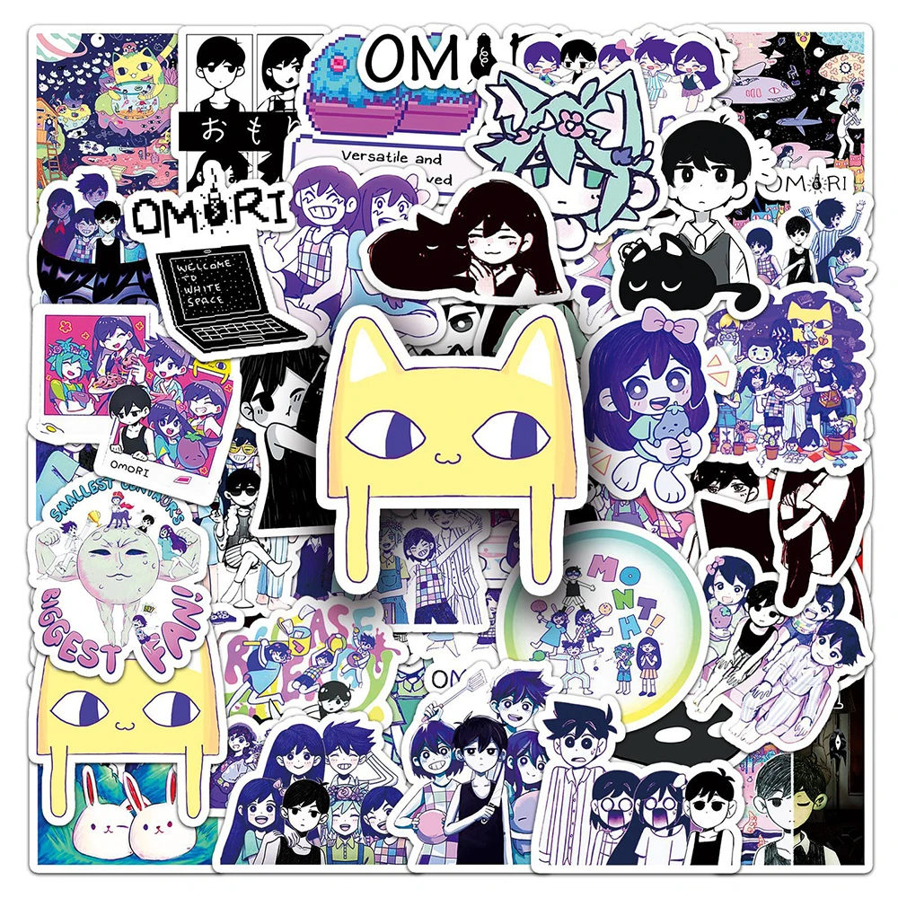 10/30/50pcs Cute Omori Stickers Graffiti Game Cartoon Decal DIY ...