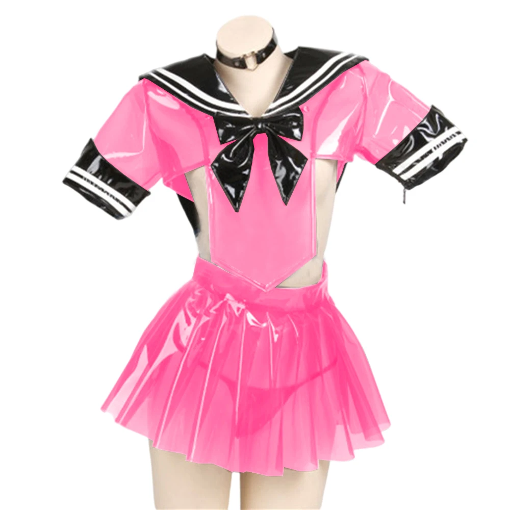 Studunt-Uniform-Clear-PVC-Japanese-Style-Student-Girls-School-Uniforms ...