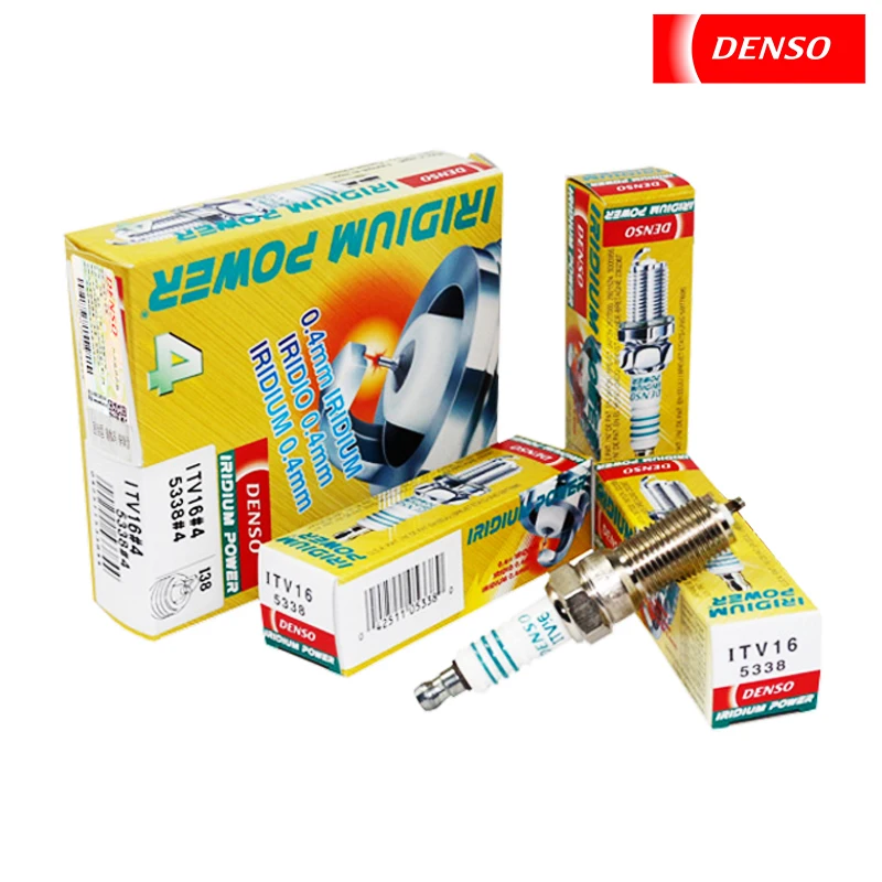 Denso bujía de iridio de doble pin ITV16 para Mazda 3, Pentium Regal Lacrosse Malibu(4 piezas ...