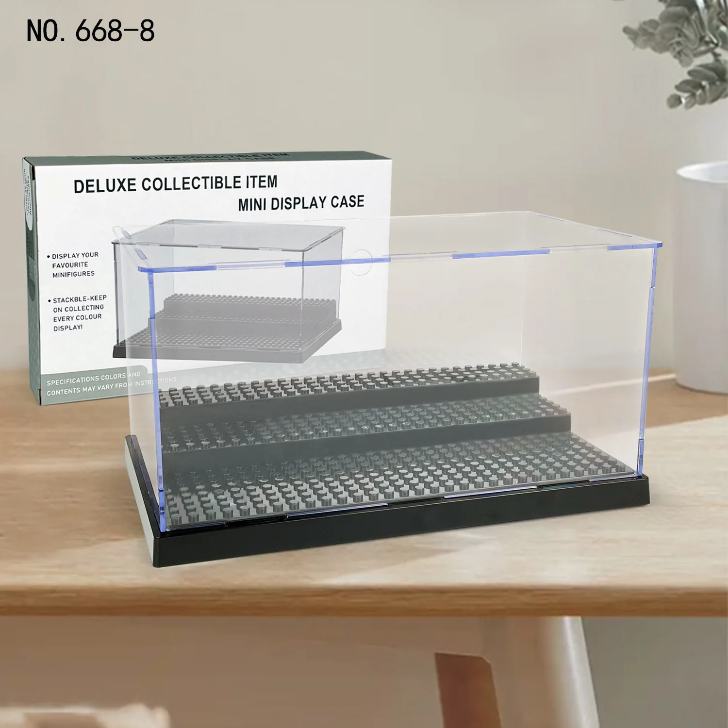 668-Small-Particle-Black-Display-Box-Detachable-Storage-Box-Dust-Cover ...