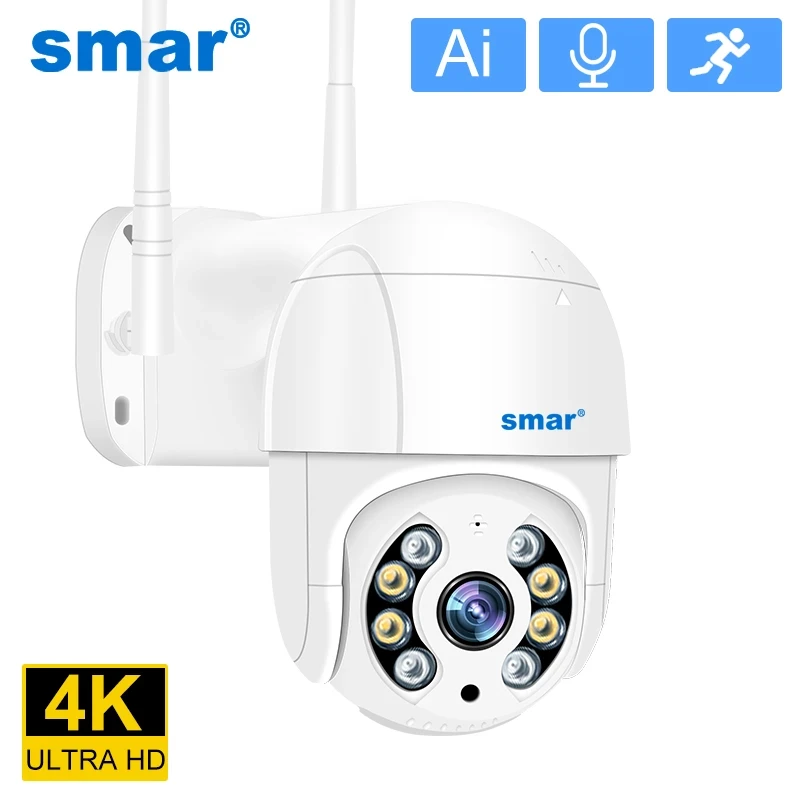 Smar 1080p 3mp 5mp 4k Wifi Camera Outdoor 4x Digital Zoom Ptz Wireless ...