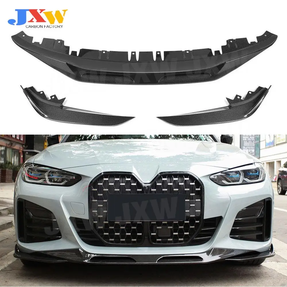 Dry Carbon Fiber Front Bumper Lip Chin Spoiler for BMW 4 Series G26 M ...