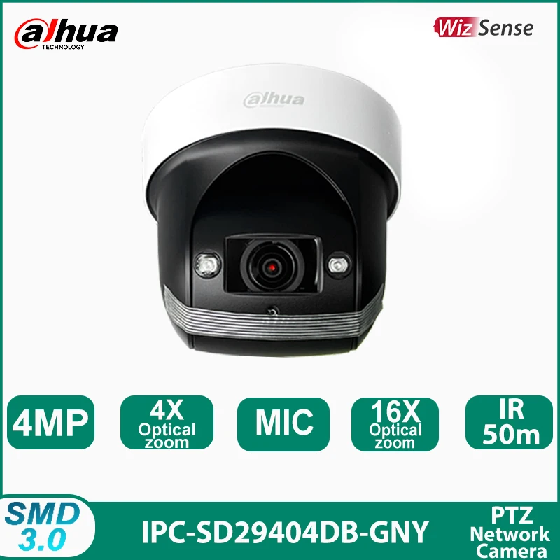 Dahua-SD29404DB-GNY-4MP-PTZ-360-IP-Camera-4X-Optical-Zoom-Supports-Face ...