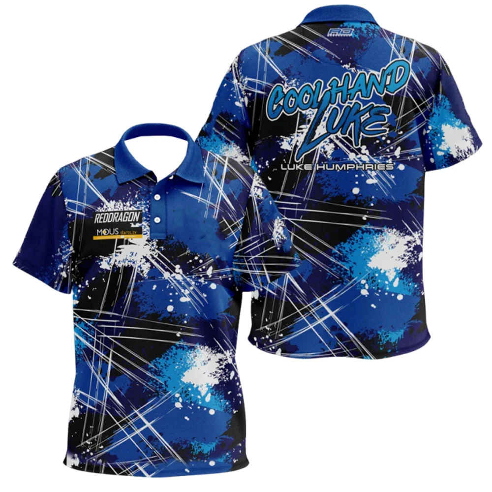 Luke Humphries 2026 Fan Merchandise Dart Shirt With Polo Collar Design ...