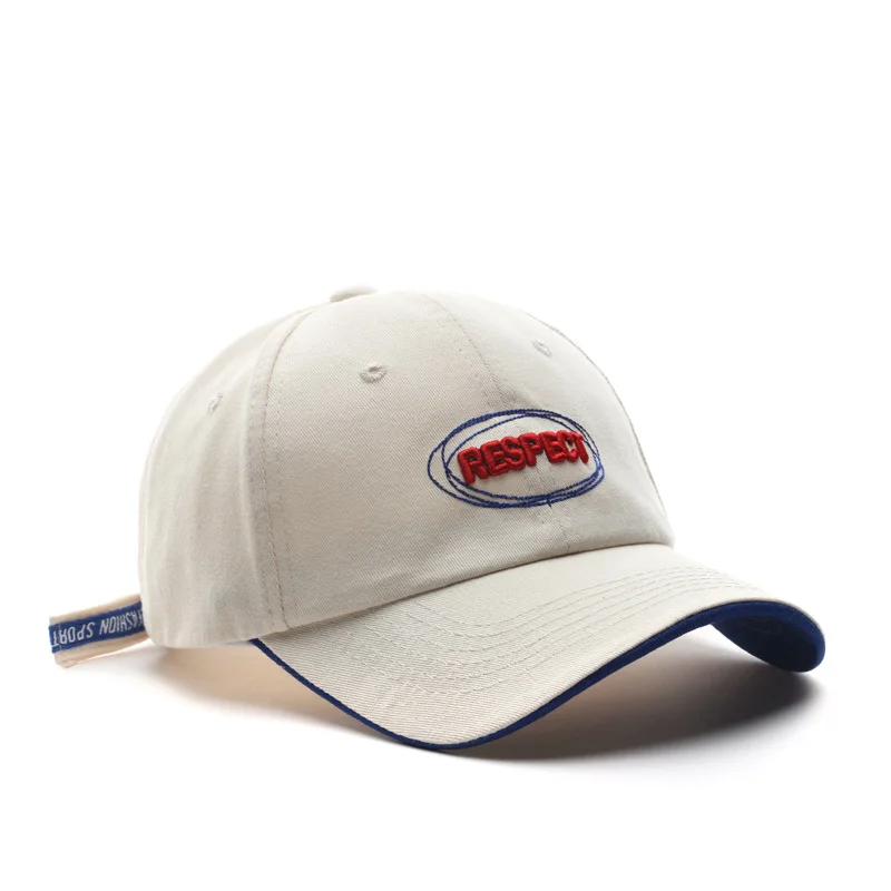 Women-Baseball-Cap-Distressed-Vintage-Unconstructed-RESPECT-Embroidered ...