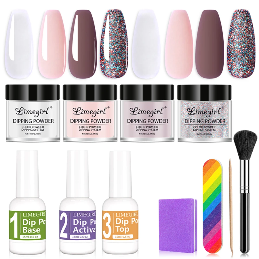 Dipping Nail Powder Set Dip Nail Set Dust Nail Art Natural Dry No Lamp ...