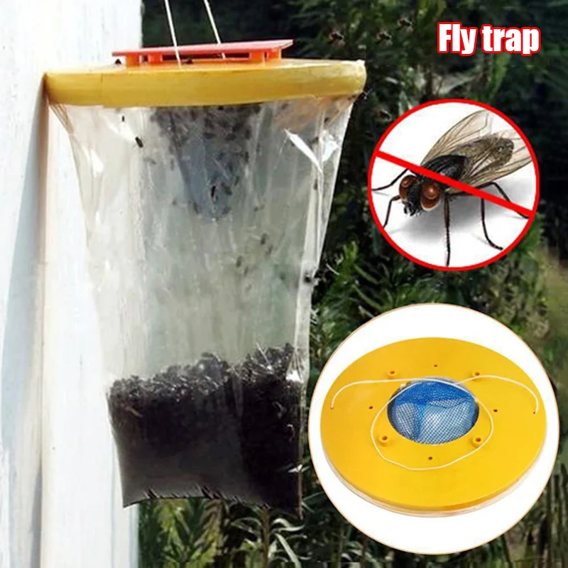 1-3PCS-Disposable-Outdoor-Fly-Trap-Non-toxic-Fly-Lure-Bag-Garden ...