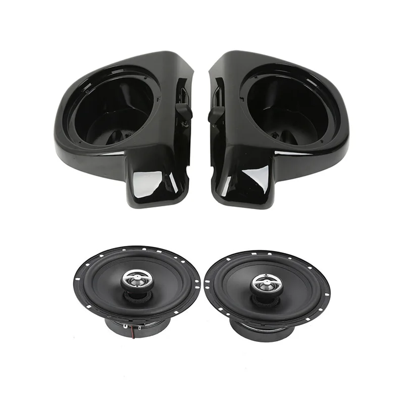 Motorcycle 6.5" Speaker Pod Boxes Lower Vented Fairing For Harley ...