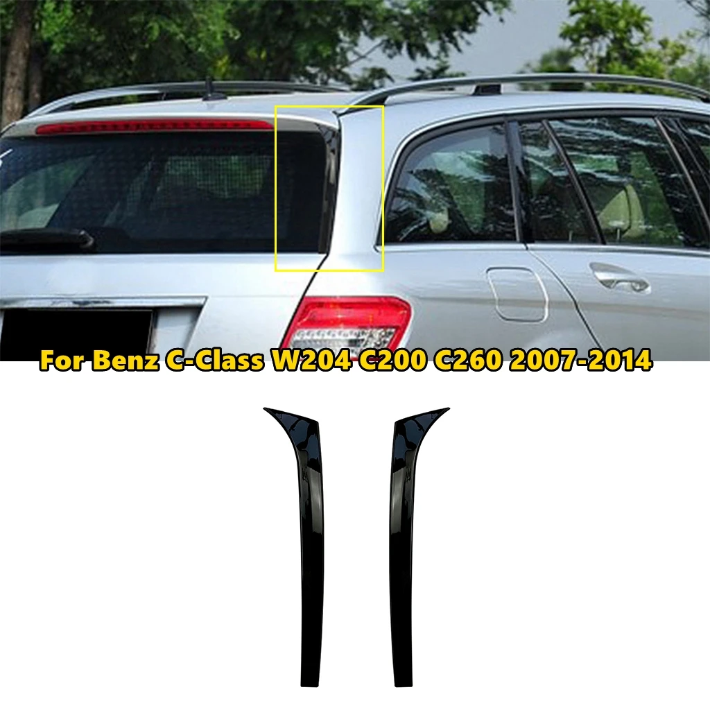 Car Rear Window Side Spoiler Trim For Mercedes Benz C Class W204 ...