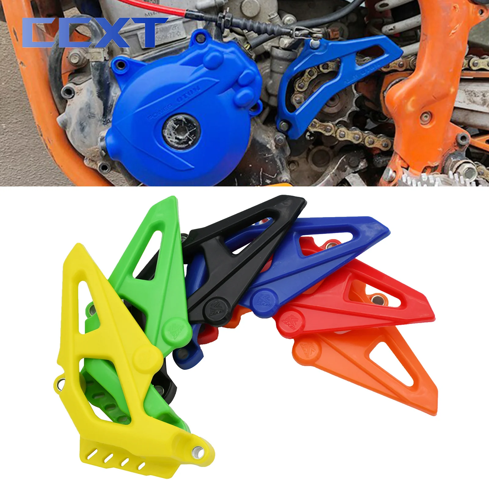 Motocross Chain Protector Guard Engine Frame Slider Driver Sprocket ...