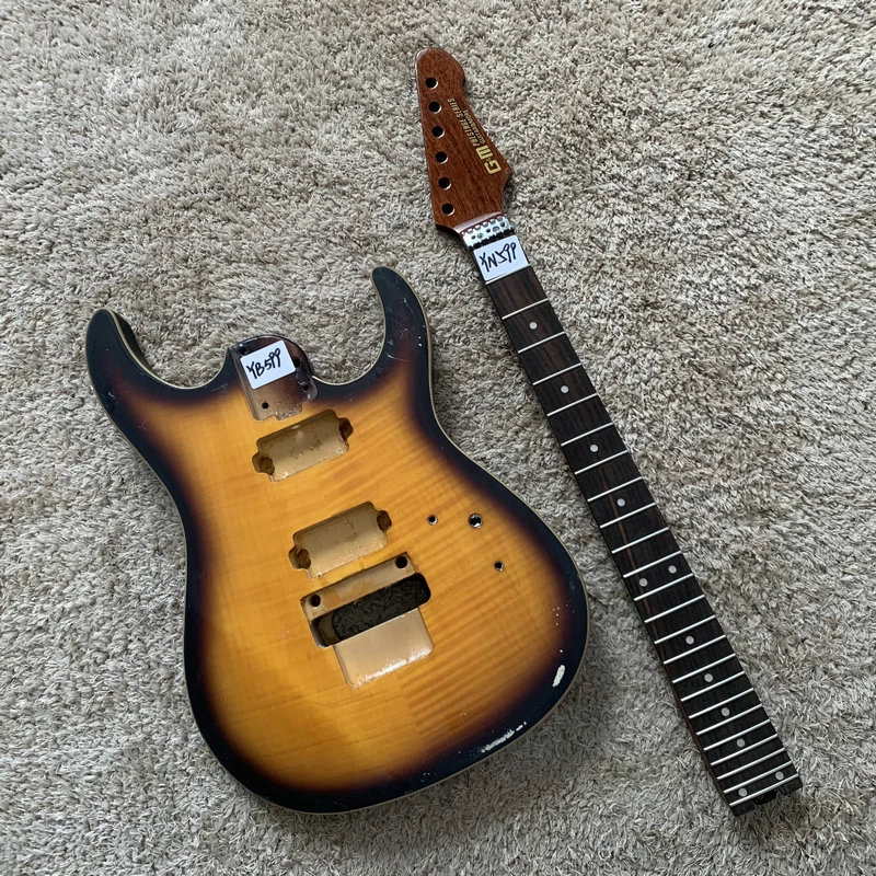 Floyd-Rose-Style-Guitar-Sets-GM-Mahogany-Neck-and-Sunburst-Body-Guitar ...