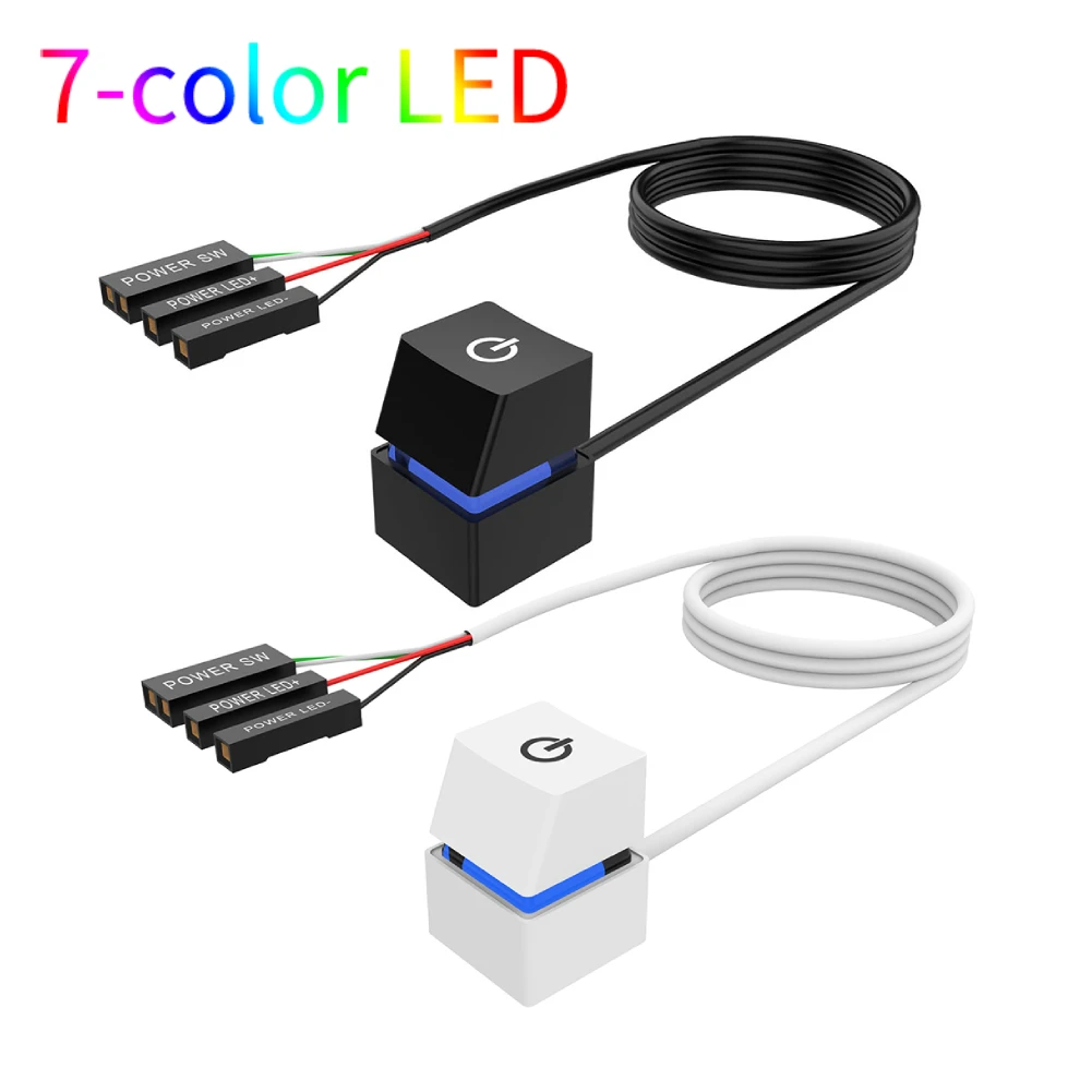2m colorido luzes led computador desktop interruptor pc placa-mãe ...