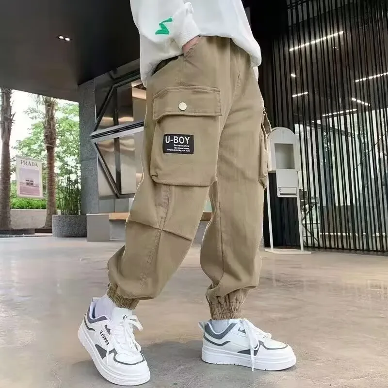 Teenage Boys' Pants Spring and Autumn New Children's Leisure Sports ...
