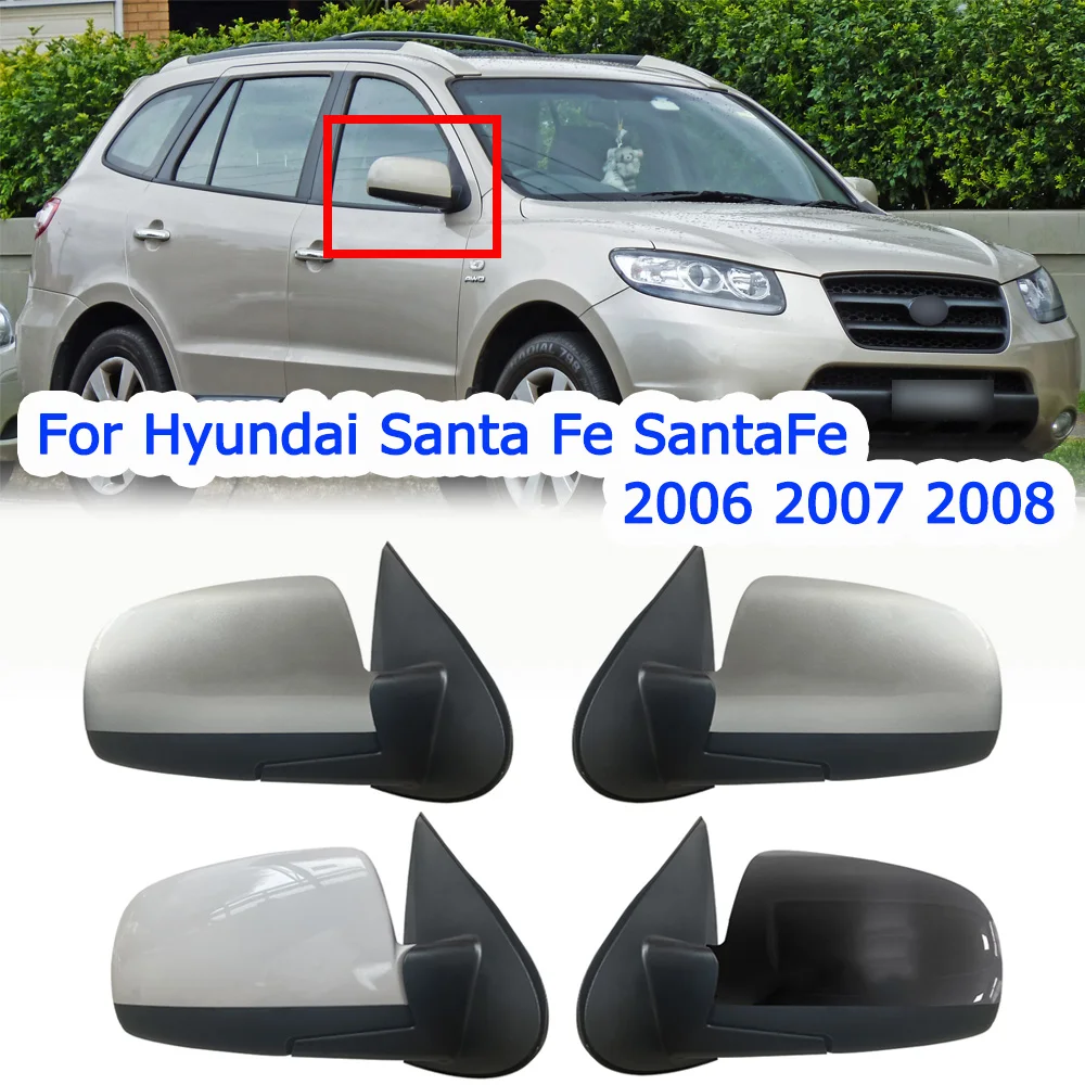 For Hyundai Santa Fe SantaFe 2006 2007 2008 Car Side Rearview Mirror ...
