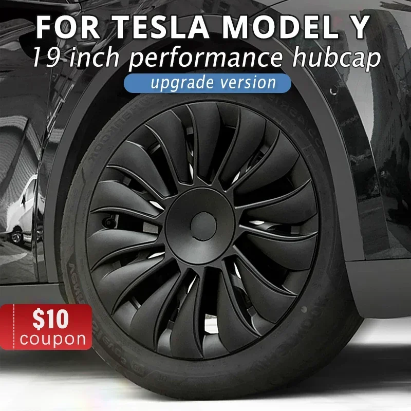 4PCS 19 Inch Hub Cap Performance for Tesla Model Y Wheel Caps ...