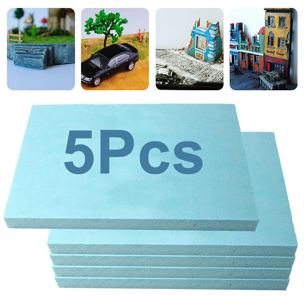 5Pcs-Blue-Foam-Bricks-DIY-Sand-Table-Model-Building-Kit-Miniature ...
