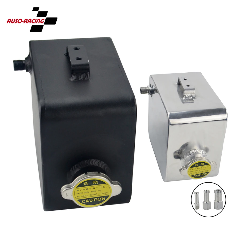 2L Litre Polished Alloy Header Expansion Water Tank & Cap WATER HEADER ...