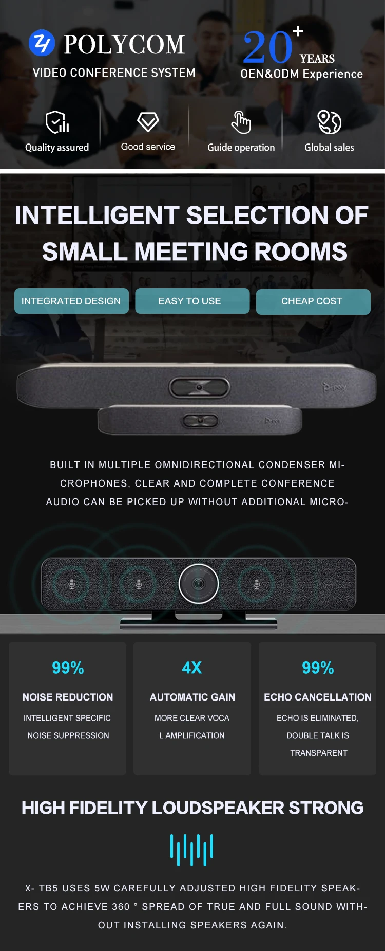 Polycom Poly Studio X50 базовая панель 4K система проведения ...