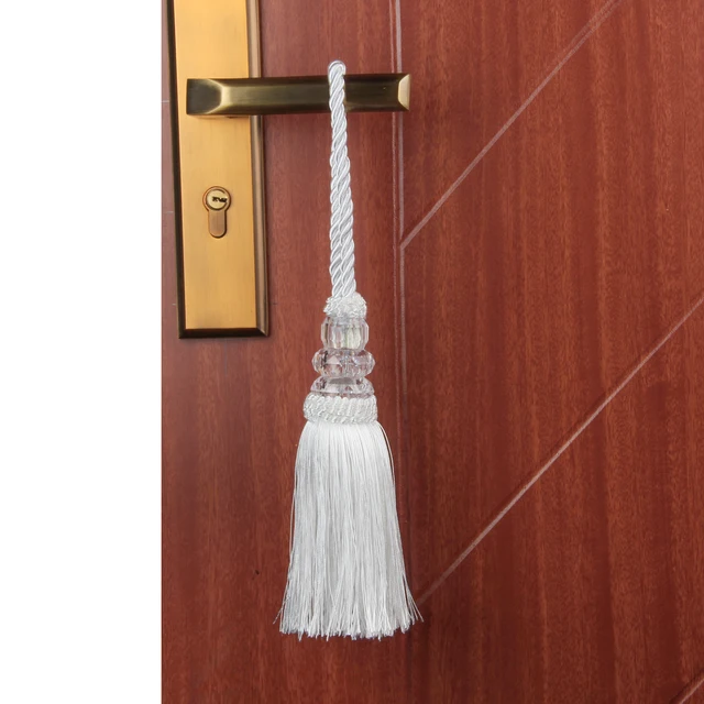 1Pc Tassel Curtain Tieback Rope Window Accessories Crystal Beaded ...