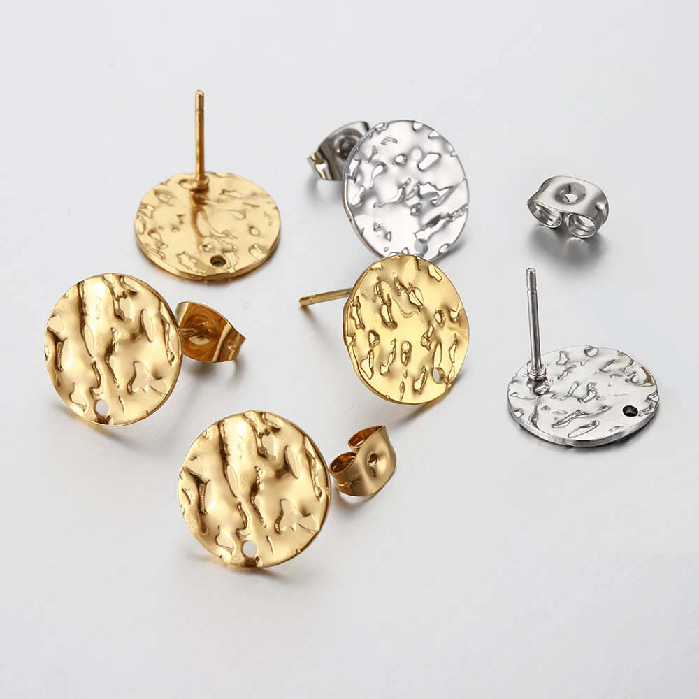 10pcs-Stainless-Steel-Embossing-Ear-Studs-Earring-Posts-Set-for ...