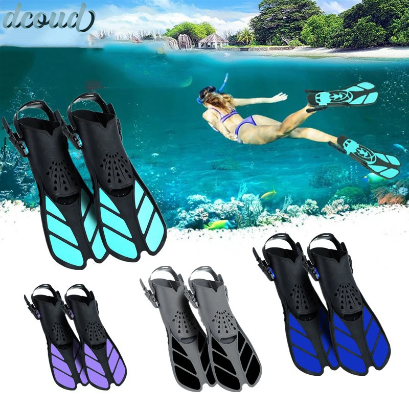 Snorkel-Fins-Swim-Flippers-Short-Diving-Swimming-Fin-Duck-Webs ...