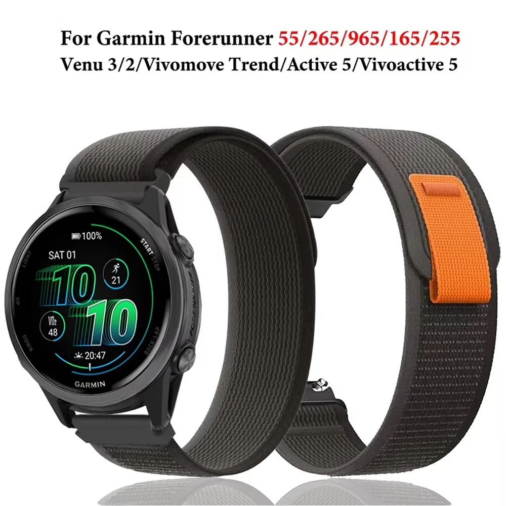 Strap for Garmin Forerunner 255 55 245M Band 22mm 20mm Watch Straps ...