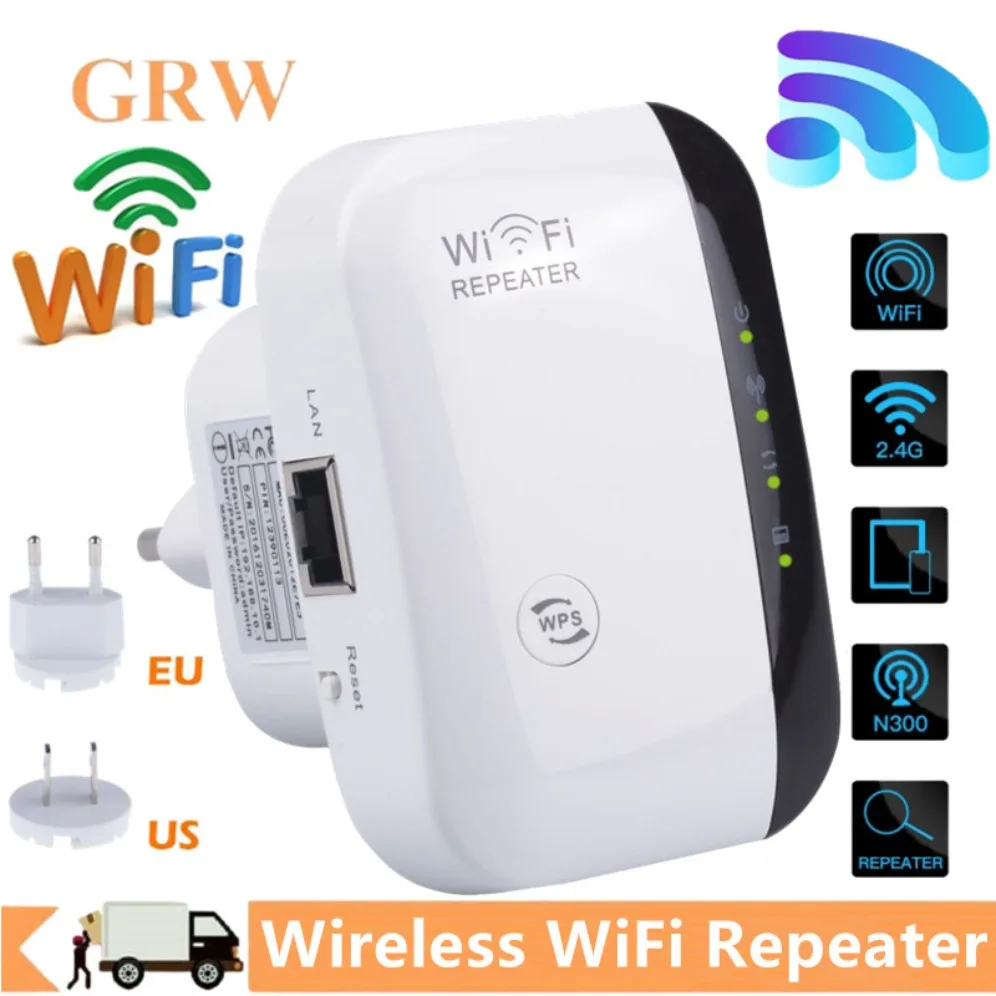 300Mbps-Wireless-WiFi-Repeater-2-4G-WiFi-Extender-802-11n-b-g-Network ...