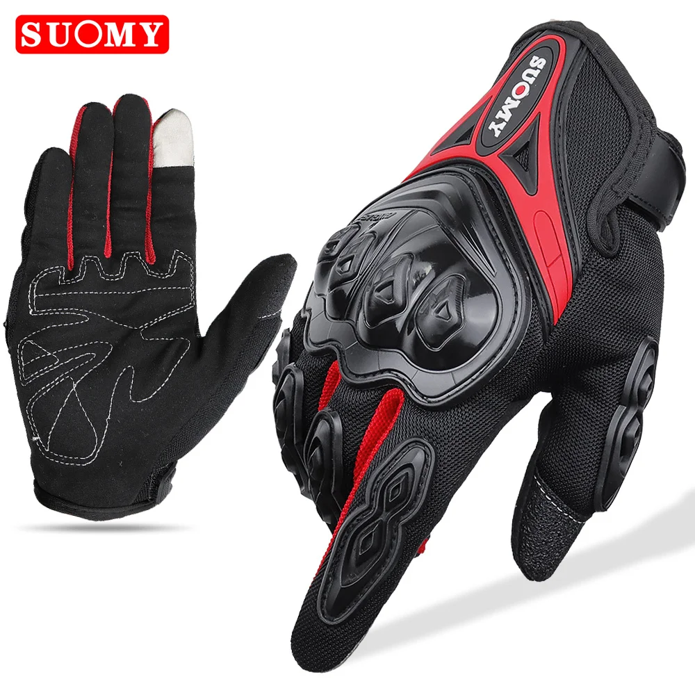 SUOMY-Motorcycle-Gloves-Men-Breathable-Motorcycle-Full-Finger-Guantes ...