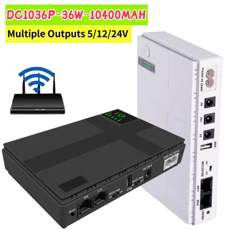 DC1036P-36W-10400MAH-Portable-UPS-36W-Uninterruptible-Power-Supply-For ...