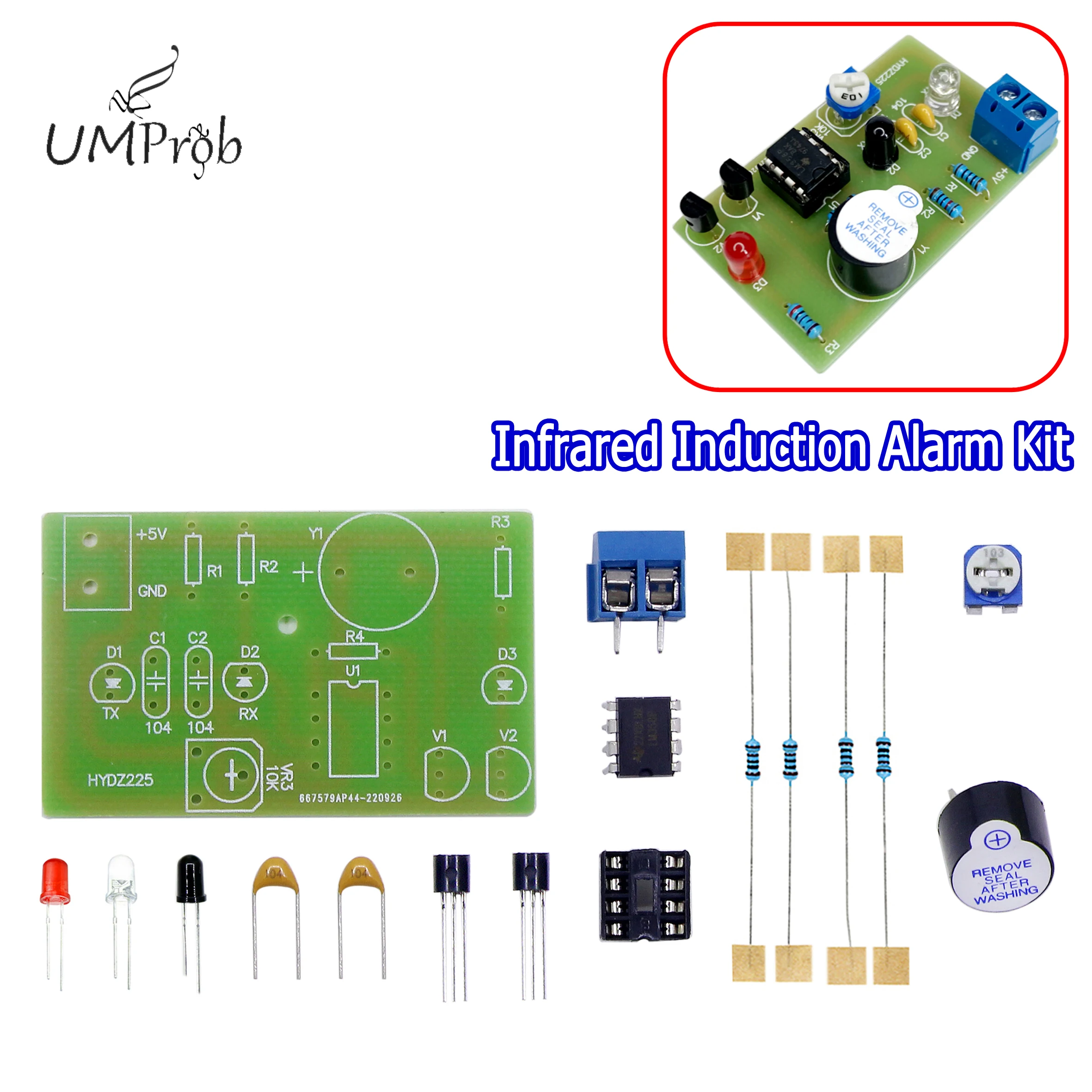 Infrared Induction Alarm Kit Electronic Circuit Welding Product Process ...