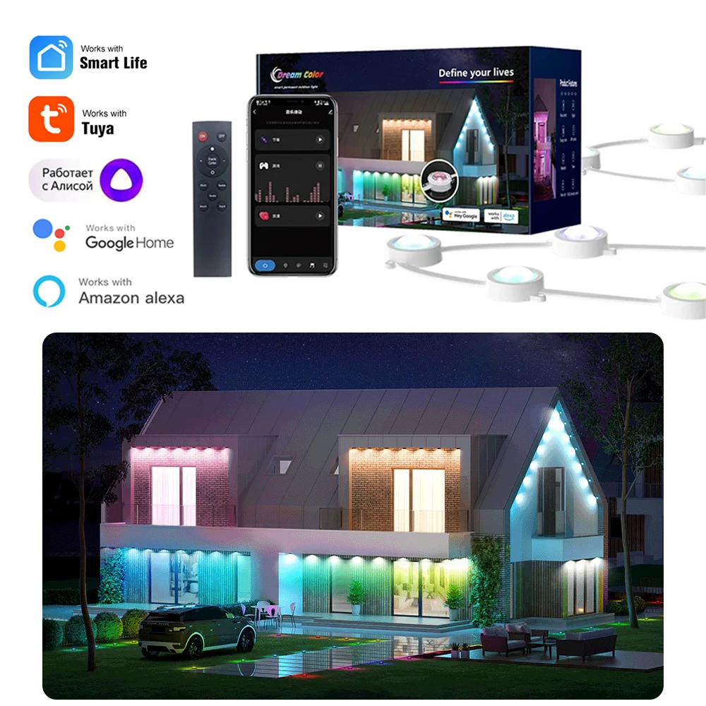 Tuya-WiFi-Outdoor-Eaves-Lights-15M-30-LED-IP67-Waterproof-RF433-Smart ...