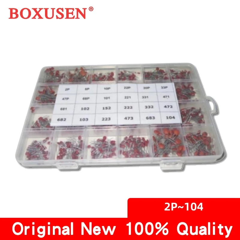 960PCS 24value*40PCS=960PCS 50V Ceramic Capacitor Assorted kit ...