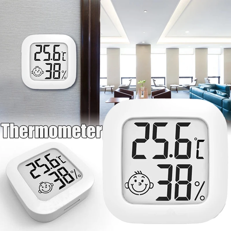 Electronic Thermometer Hygrometer Monitor Indoor Small Room Thermometer ...