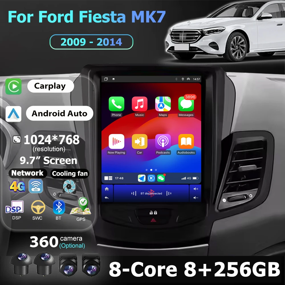 Android 16 Car Video Player Navigation Multimedia Tools For Ford Fiesta ...