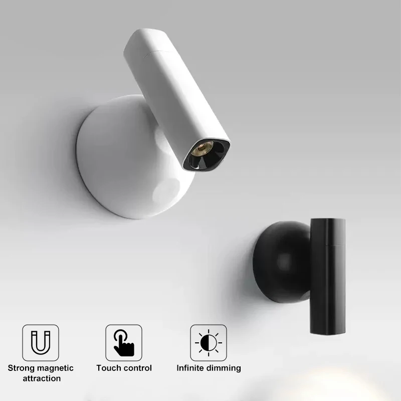 LED-Wall-Light-Rechargeable-Night-Lamp-Wall-Sconces-touch-swich ...