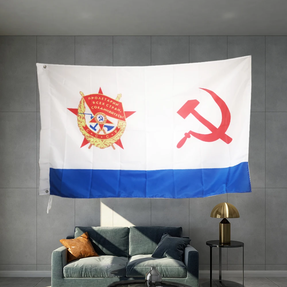 Soviet Red Banner Military Flag Of Ussr Navy Forces Graphic Custom ...