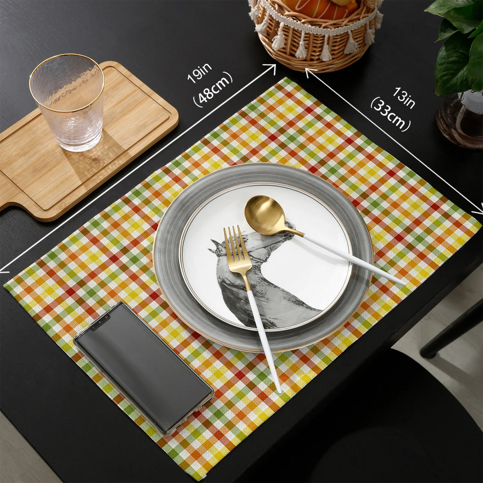 Napperons de Cuisine - Pingouin de Noël - Lot de 4 - 30x45 cm ...