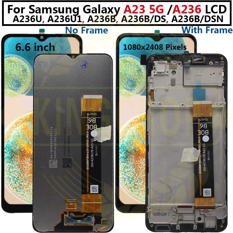 For Samsung Galaxy A23 5G LCD Display with touch screen digitizer For Samsung A236 LCD Galaxy ...